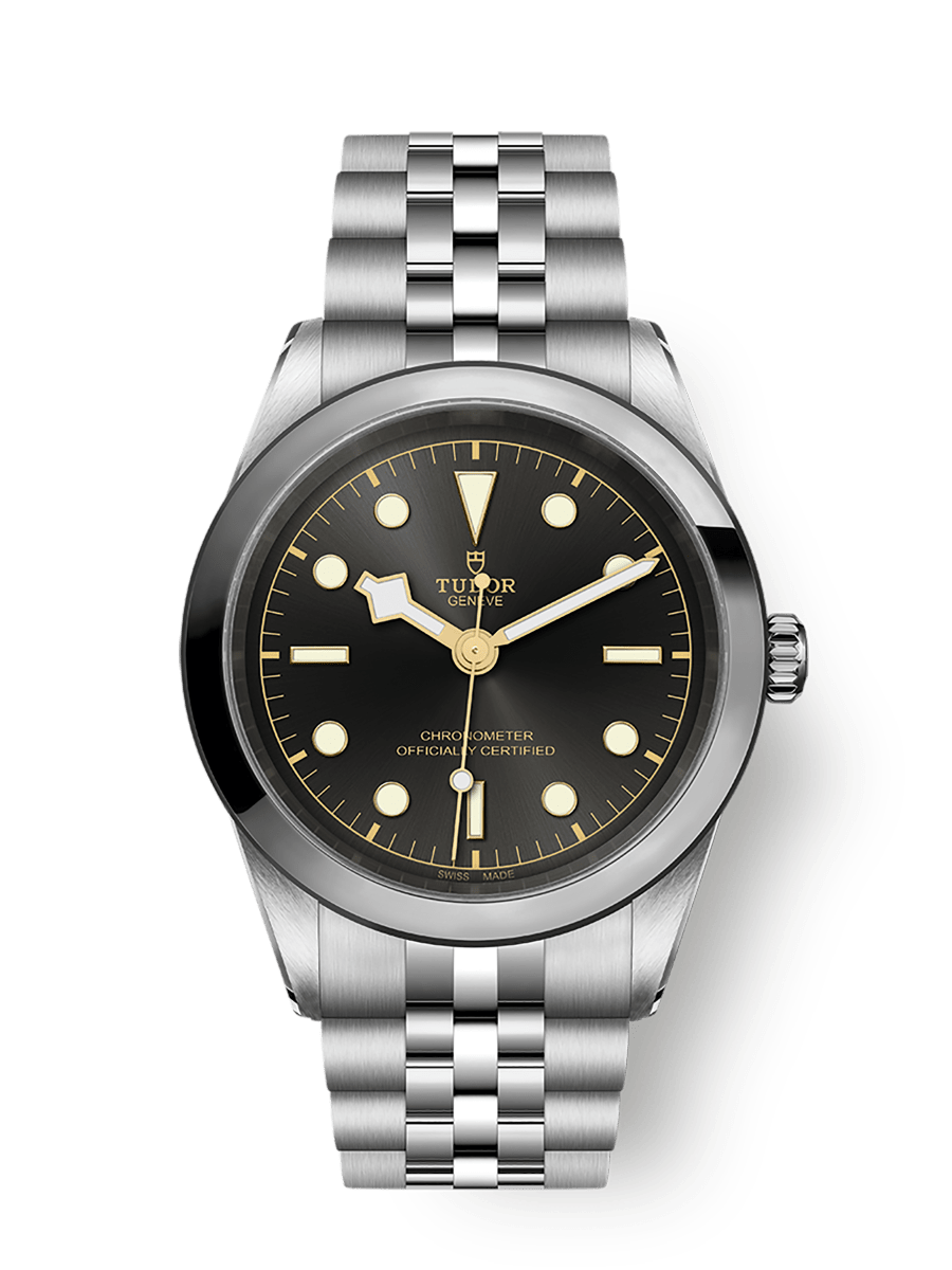 TUDOR Black Bay One 41 watch - 41mm steel case, Steel bracelet - m79680 ...